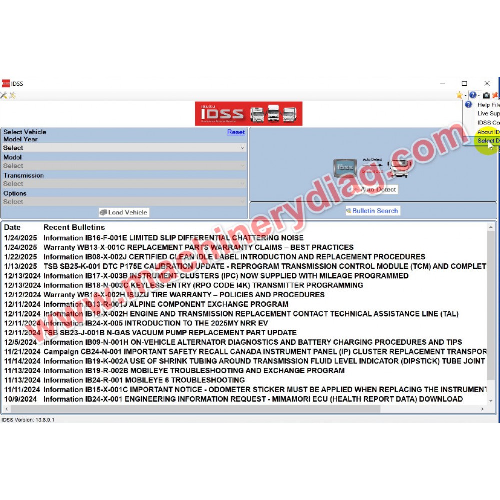 ISUZU US-IDSS USA and Canada Truck Diagnostic Software 2025.02